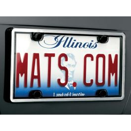 WeatherTech License Plate Cover (Brushed Stainless)