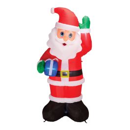 7’ Waving & Blinking Santa