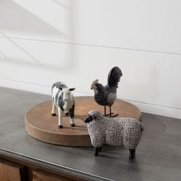 Farm Animals Tabletop Decorations (Set of 3)