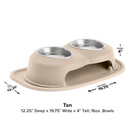 WeatherTech Elevated Double Bowl Feeding System (4"h – 16oz.)